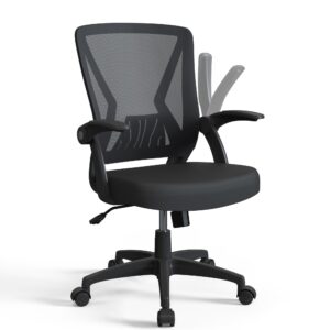 ttd tiantianda mesh ergonomic home office computer desk chair with flip up armrests and lumbar support for adult