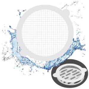 43pack disposable shower drain hair catcher waterproof mesh stickers,kitchen sink drain strainer,bathtub hair catcher for drain,sink stopper,bathtub accessories,bathroom necessities (4.33"/11cm)