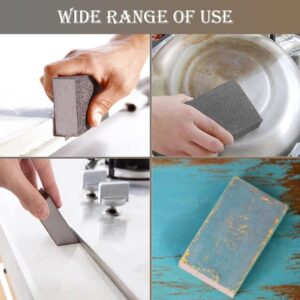 4 Pack 220 Grit Single Angle Sponge Sanding Block, Washable and Reusable Sanderpaper Hand Sanding Sponge for Wood Drywall Metal Home Sanding