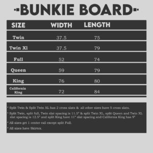 Continental Mattress, 1.5-Inch Split Bunkie Board for Mattress/Bed Support - Fully Assembled, Improved Comfort and Support, King(Fold), Grey