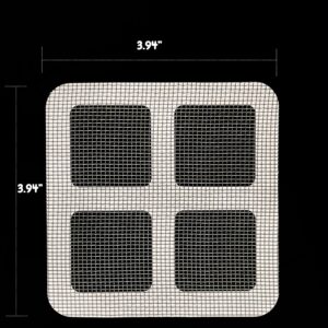 50pcs 4" X 4" Disposable Shower Drain Cover,Bathroom Hair Catcher,Drain Mesh Cover Strainer for Laundry Bathtub Kitchen and Sink