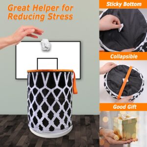 Trash Can Basketball Hoop, Collapsible Wastebasket Hoop, Basketball Trash Can for Home, Office, Kitchen, Room, Party, Gym, Outdoor