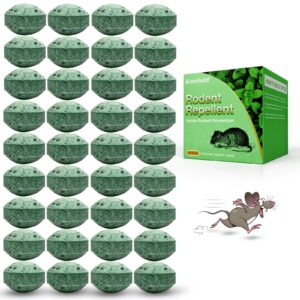 36pcs mouse rodent repellent, peppermint oil moth balls for rats mice deterrent