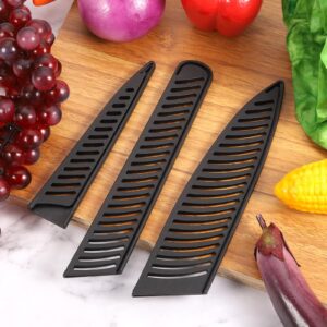 uxcell 2Pcs Knife Cover Sleeves Blade Edge Guards for 6" Boning Knife Protector Universal Knife Sheath for Kitchen, Black