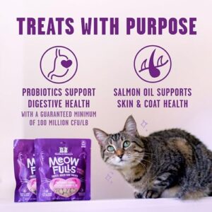 Stella & Chewy's Meowfulls Freeze Dried Cat Treats Whitefish & Salmon Recipe, 1.5 oz Bag