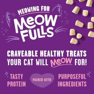 Stella & Chewy's Meowfulls Freeze Dried Cat Treats Whitefish & Salmon Recipe, 1.5 oz Bag