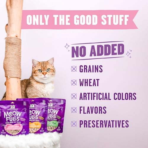 Stella & Chewy's Meowfulls Freeze Dried Cat Treats Whitefish & Salmon Recipe, 1.5 oz Bag