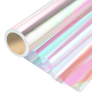 82 ft x 17 in cellophane wrap for gift baskets iridescent cellophane wrap roll gift basket wrapping plastic for treats birthday christmas gifts diy crafts