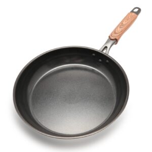 zhang xiao quan since 1628 non stick frying pan, stainless steel pan, 11" skillet, omelette pan ceramic coating, non toxic cooking pan, works on induction, electric stove and gas cooktops