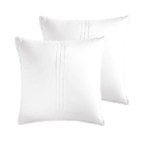 Riverbrook Home Noble Tencel Comforter Cover Set, King, White, 9 Piece Set