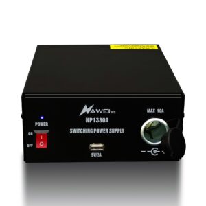 switching power supply 13.8v 30 amp bench power supply, ac-to-dc power convertor with usb port and cigarette plug output for powering ham/cb radios/amateur radio, scanners