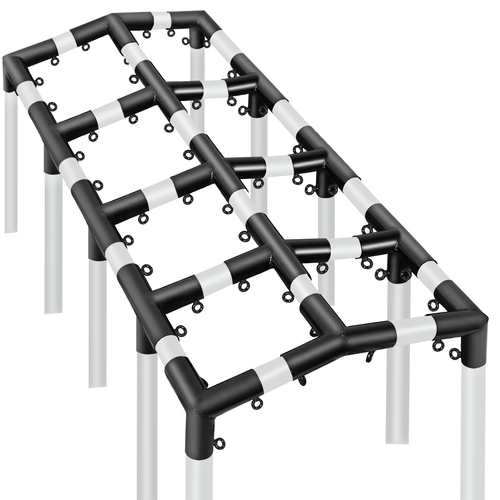 Aoneky 1 3/8'' Corner Canopy Fitting Couplers Kit - Frame Carport Connectors for 4 6 8 10 Leg (10 Leg)