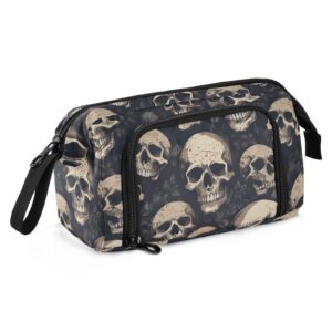 umiriko halloween skull gothic pencil pouches large pencil cases zipper pencil bags pen box big pen cases for adults girls kids boys 21343671