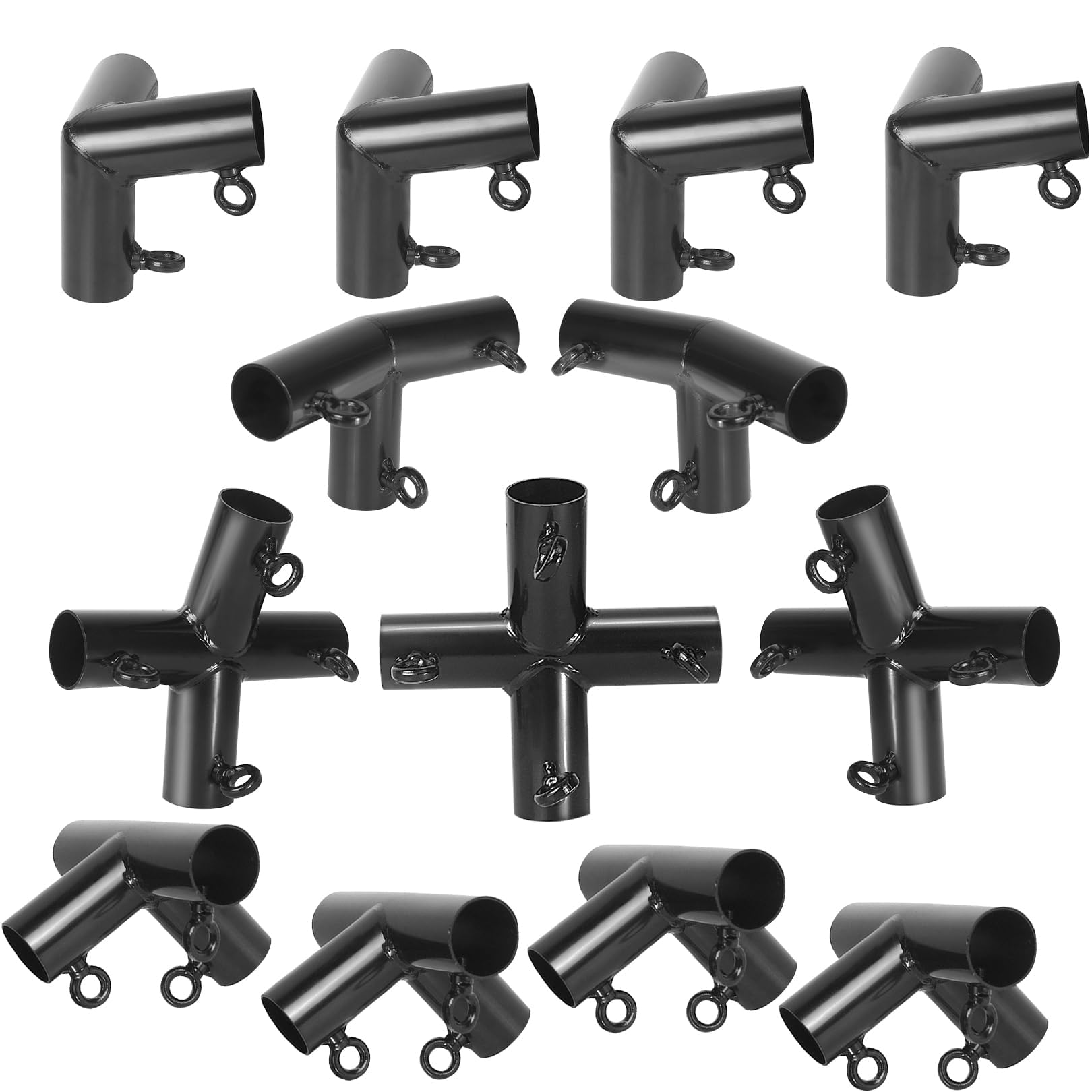 Aoneky 1 3/8'' Corner Canopy Fitting Couplers Kit - Frame Carport Connectors for 4 6 8 10 Leg (10 Leg)