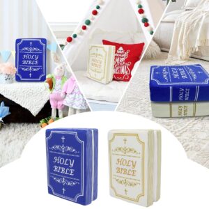 Yelakey Bible Pillow Book Plush That Opens Christian Holy Bible Stuff Religious Party Favors Gifts for Kids for Christening Easter