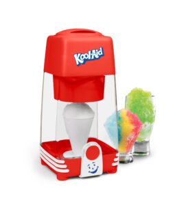 nostalgia shaved ice machine, kool-aid red