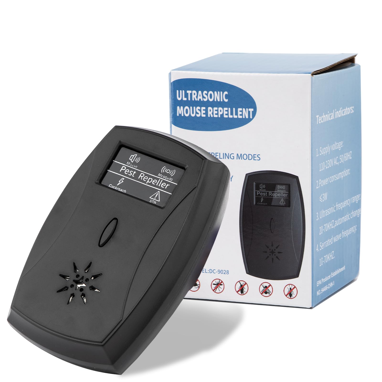 Ultrasonic Repeller - Indoor Use, Home Office, Hotel, Garage