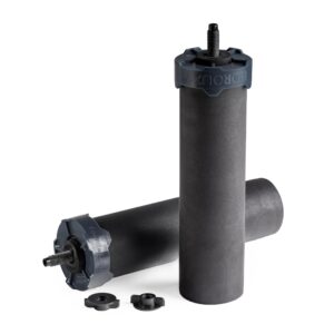 boroux black replacement water filter - replacement for berkey bb9-2 and gravity-fed water filter systems (set of 2)