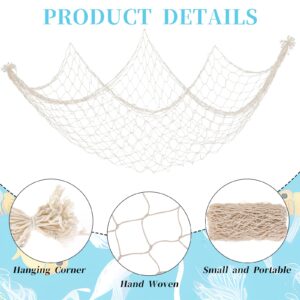 Fish Net Decor Decorative Fishing Net Decor Fish Net Decorations Ocean Fish Net Wall Decoration, Cotton Hawaiian Party Fish Net Ocean Themed Fishnet Room Party Accessory Wall Hangings