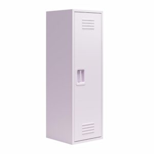 little seeds casey kids tall metal storage locker, lavender