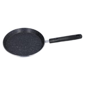 gavigain 6 inch frying pan, flat bottom pancake pan, medical stone non stick frying pan, suitable for kitchen induction cooker (black)