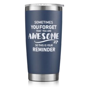 nowwish christmas gifts for men, inspirational gift tumbler, birthday white elephant gifts for men dad father husband boyfriend best friend - navy blue 20oz