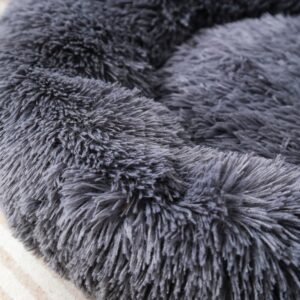 Donut Dog Bed Cat Bed Fluffy Calming Pet Bed Dog Round Bed Cat Round Bed Warm Kitten Nest Ideal for 3Kg Pet