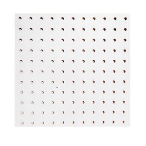 apexare 100 spools sewing thread holder, wall mounted, sewing thread peg board, pegboard wall organizer, spool holder organizer, with 25 wooden sticks white 300x300mm