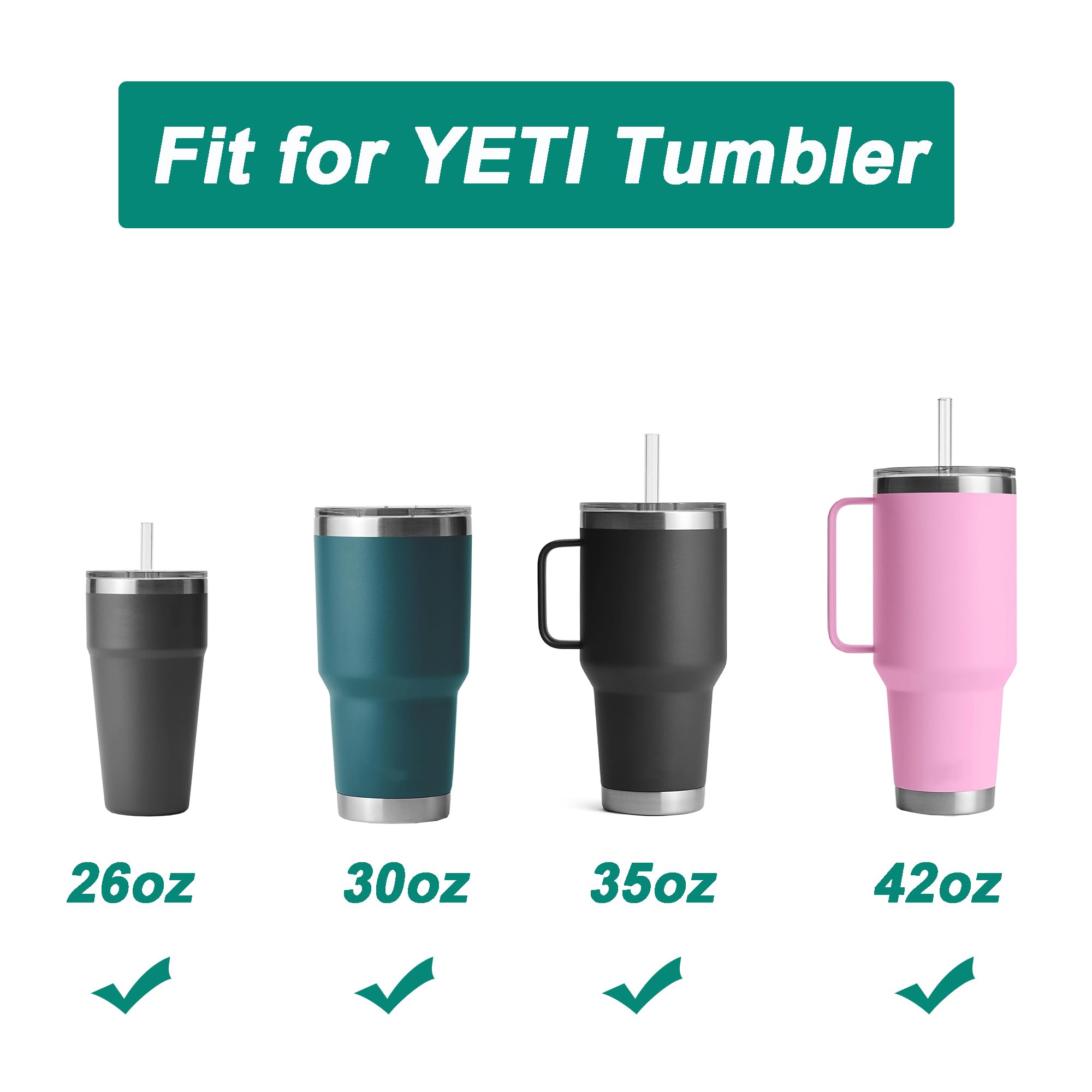 Generic Tumbler Lids for YETI 42 oz 35 oz 32 oz Tumbler,Tumbler Lids Compatible with 30 oz Travel Mug for 42 oz Tumbler with Handle BPA Free, Large, White