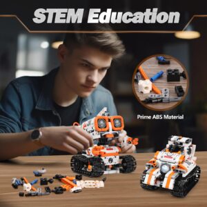 Kyanio STEM Robotics Kits for Kids Ages 8-12 8-14 Year Old, 3 in 1 Remote/APP/Voice Control & Programming Robot Building Set, Toy Coding Science Projects, Birthday Gift Ideas for 8 9 10 11 12+ Boys