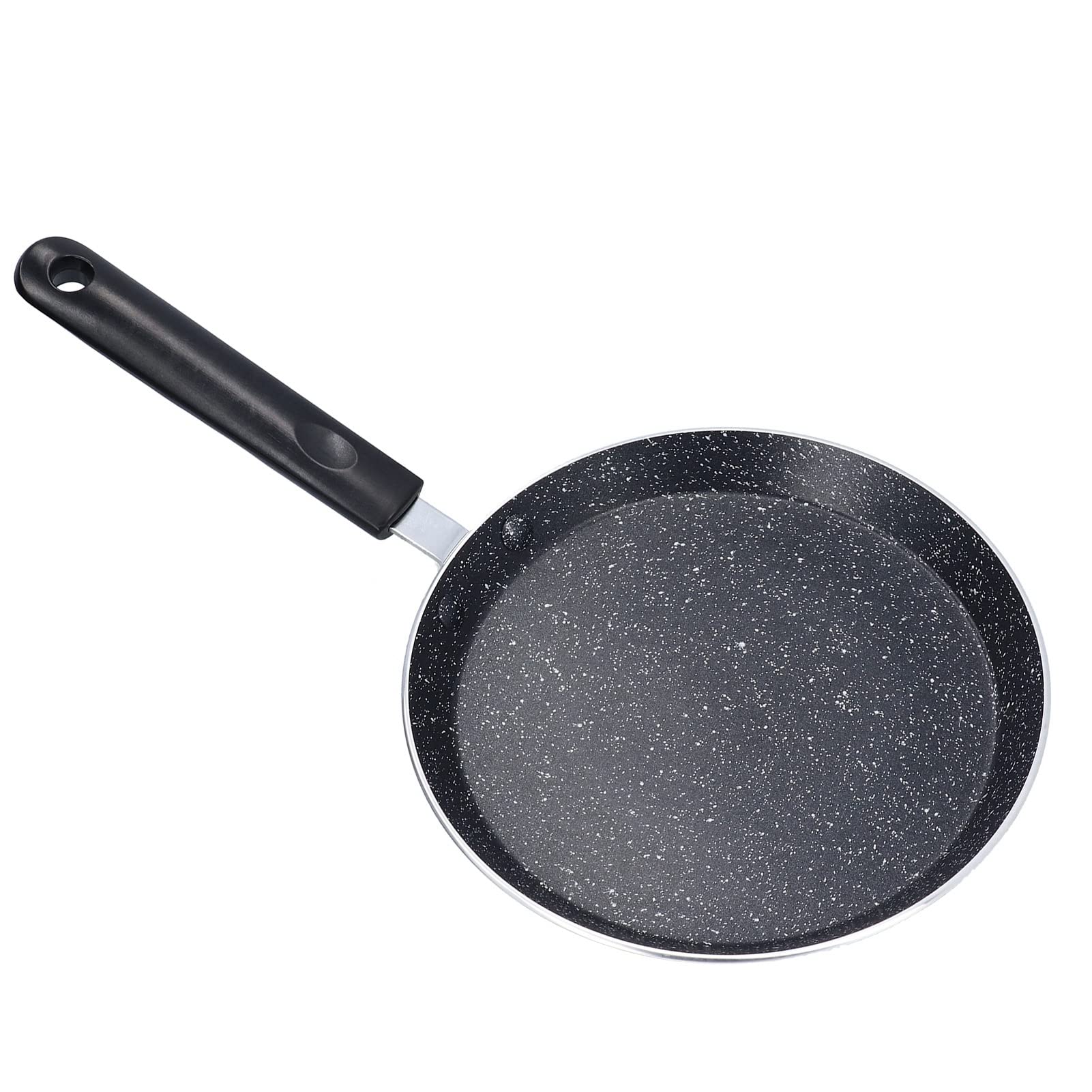 Gavigain 6 Inch Frying Pan, Flat Bottom Pancake Pan, Medical Stone Non Stick Frying Pan, Suitable For Kitchen Induction Cooker (Black)