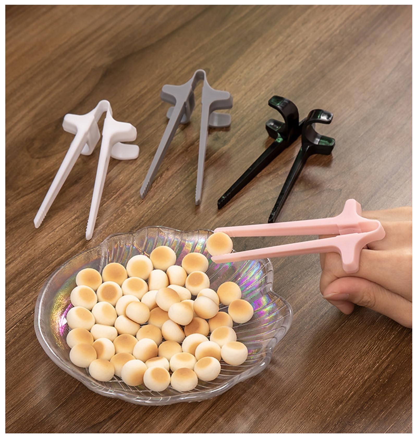 6 PCS & 4 COLORS!Gamer Finger Chopsticks,Snacking Innovation,Finger Chopsticks For Snacking,Gaming Snack Solution,Your Keyword for Seamless Snacking Fun!