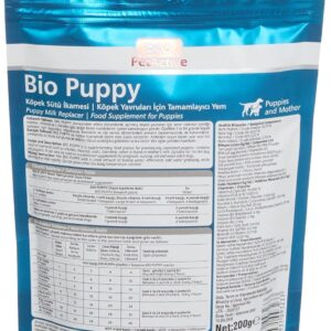 Bio Pet Active Bio Puppy Milk Replacement Powder, Supplemental Feed for Puppies 1-84 Days, Powdered Puppy Weaning Formula with Vitamins Minerals L-Carnitine, 7.05 oz