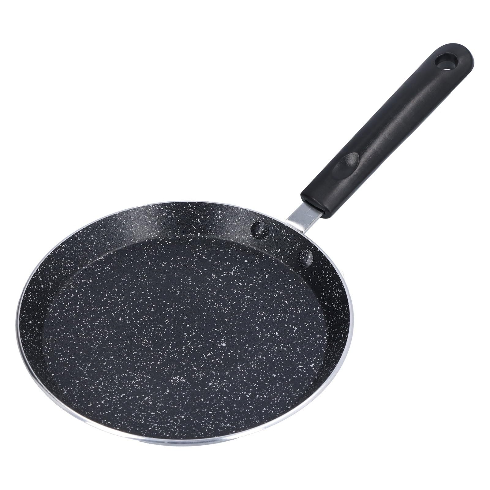 Gavigain 6 Inch Frying Pan, Flat Bottom Pancake Pan, Medical Stone Non Stick Frying Pan, Suitable For Kitchen Induction Cooker (Black)