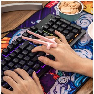 6 PCS & 4 COLORS!Gamer Finger Chopsticks,Snacking Innovation,Finger Chopsticks For Snacking,Gaming Snack Solution,Your Keyword for Seamless Snacking Fun!