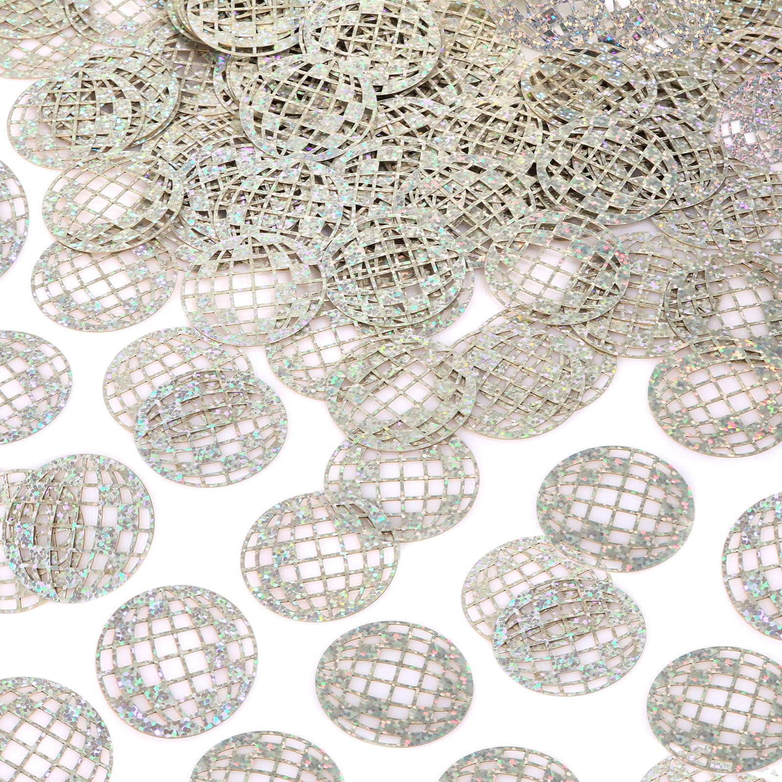 100pcs Glitter Disco Ball Table Confetti, Disco Theme Party Confetti for Bachelorette Party Table Centerpieces Decorations for 70s 80s Hippie Birthday Party Supplies