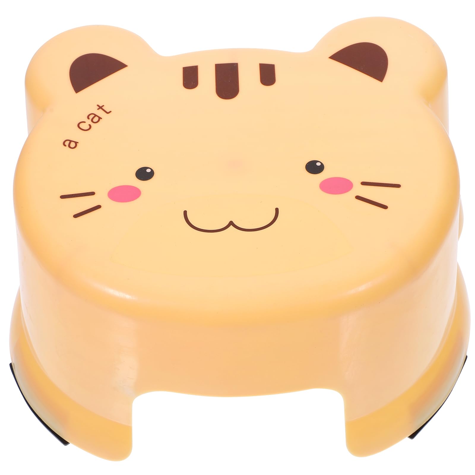 Ipetboom Non-Slip Kids Stools, Small Plastic Cartoon Thickened Step Stool for Kids, for Kitchen Bathroom Toilet Supplies