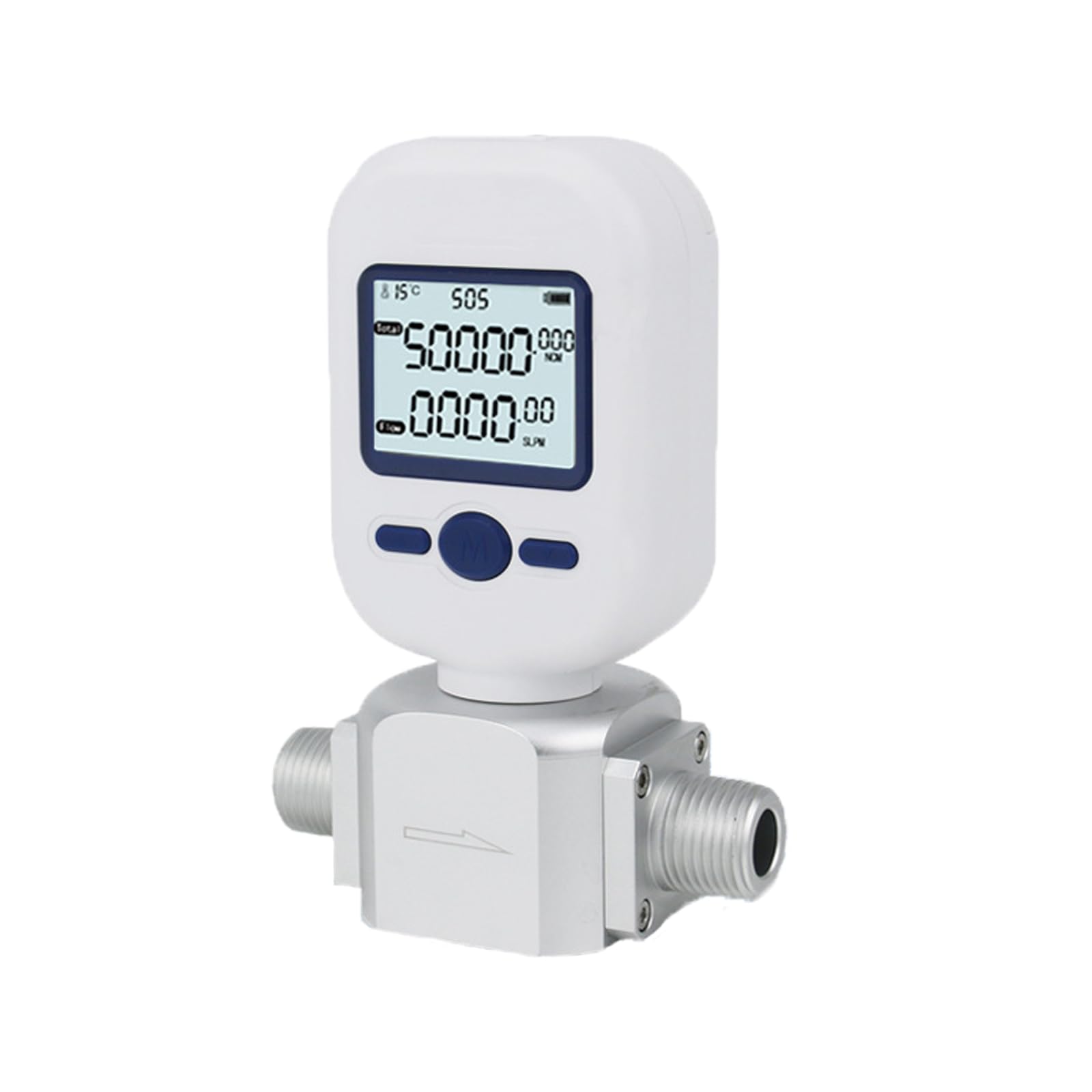 Digital Gas Flow Meter for Air,Portable 0-250L/min Gas Air Flow Rate Tester,Compressed Air Digital Display Flow Tester