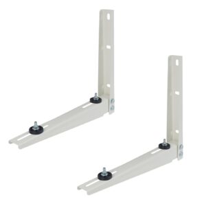 qualward mini split wall mounting bracket for universal ductless air conditioners, heavy duty support bracket for ac, heat pumps compressors 7000-15000 btu