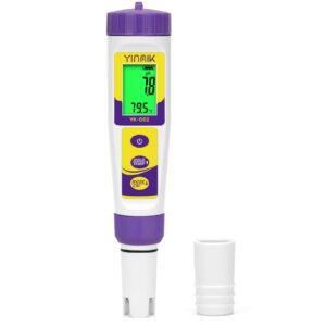 ph tds meter for drinking water, yinmik hydrogen water ppb tester, 6 in 1 ph ppm h2 ec orp temp water quality meter, digital ph ppm orp ec monitor for hydroponic, ph test kit for kombucha & canning