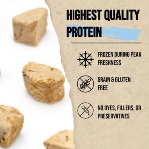 Alpine Essentials Freeze Dried Duck Liver Dog Treats Single Ingredient 7.05oz, Grain Free & Gluten Free Resealable High Protein Dog Snacks Meal Mixer Training Treats Quality