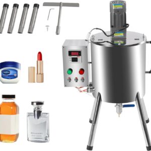 Filling machine for cosmetics, 8-gal/30L Automatic Bottle Filling Machine, Adjustable Stainless Steel Paste Liquid filling Machine, 20-45 Bottle/min, Lipstick Filling Machine, Shampoo Cosmetic Honey