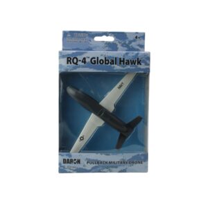 Daron Northrop Grumman RQ-4 Global Hawk Military Drone United States Navy Gray and White Diecast Model Airplane