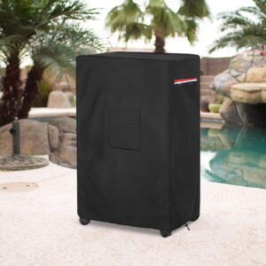 AIickwang Evaporative Cooler Cover for Hessaire MC61M/MC61V Evaporative Cooler,Outdoor Heavy Duty 600D Waterproof Swamp Cooler Cover,29"L x 18"W x 45"H,Black