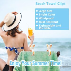 6 PCS Towel Clips for Sun Loungers Beach Towel Clips, Beach Towel Clips for Sun Loungers for Sunbeds Laundry Pool Chairs, Towel Pegs for Sun Lounger Sunbed Towel Clips Beach Towel Pegs