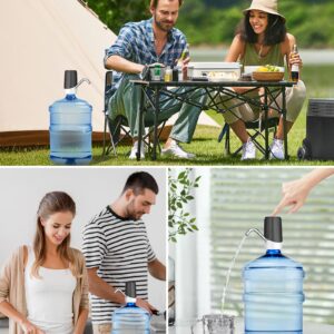 Water Dispenser Pump, USB Charging Automatic Drinking Water Pump for Mini Water Jug Dispenser Portable, Ideal for Home Kitchen Living Room Office Camping