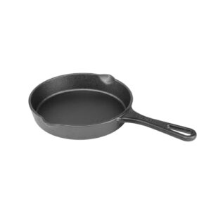 fire-maple blackhawk 6" cast iron skillet - non-stick frying pan with even heat distribution for bushcraft,camping and home uses- portable, easy storage - 600ml capacity