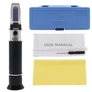 loxgo handheld salinity refractometer for aquarium 0 to salinometer portable seawater concentration tester meter atc handheld salinity refractometer