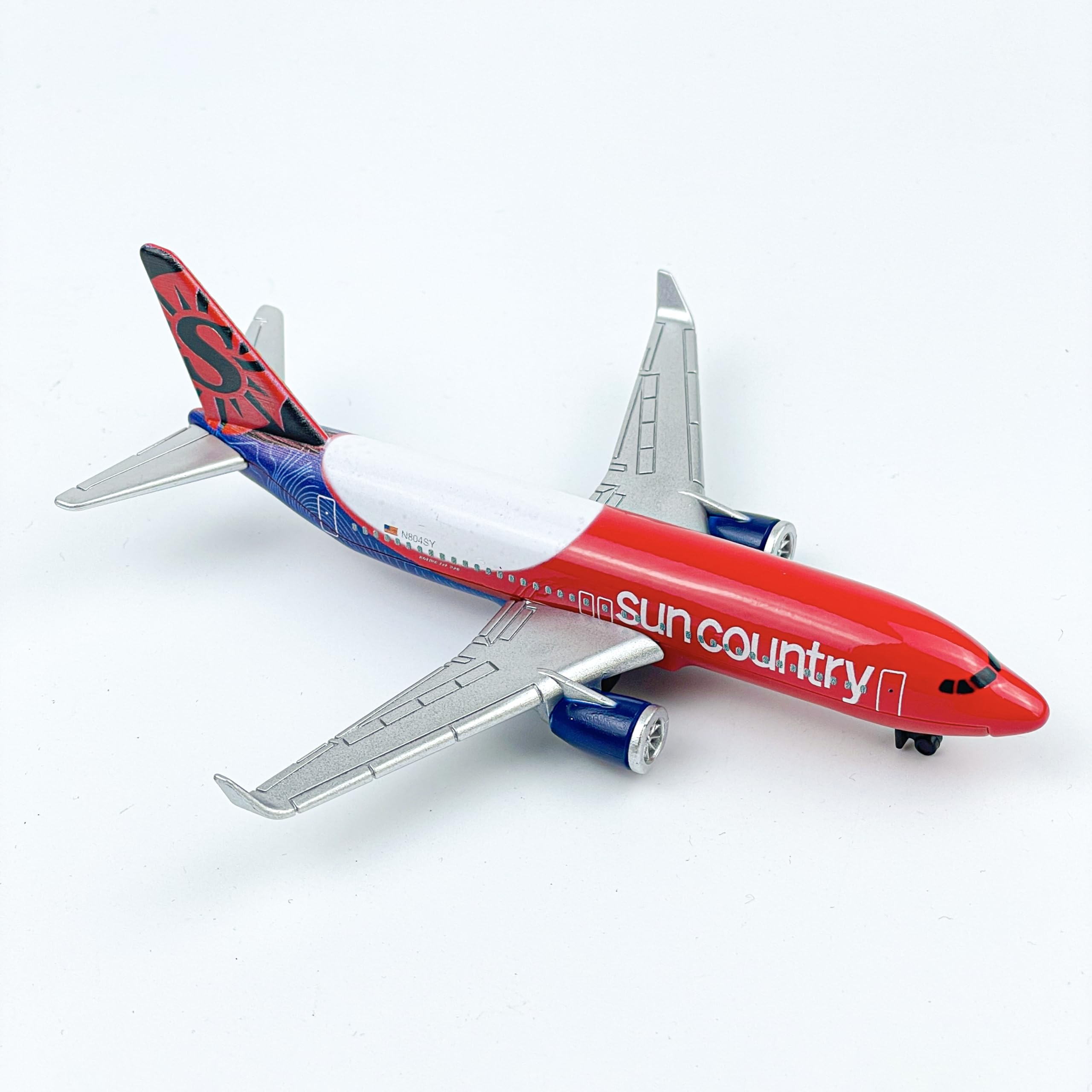 AVIAMUSE Sun Country Model Airplane, Die-cast Single Planes Model Aircraft Suitable for Collection & Christmas, Birthday Gifts