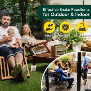 Lowojusl Snake Repellent for Yard Powerful,Outdoor Snake Away Repellent, Snake Out Snake Repellent,Effective Repellent for Snakes, Snakes Repellents for Outdoor Safe Around Kids and Pets 8-Pack